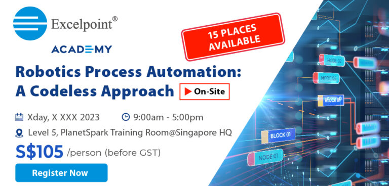 Register for Robotics Process Automation: A Codeless Approach - Excelpoint